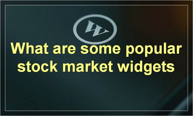 Stock Market Widgets: A Comprehensive Guide - MoneyReadme.com